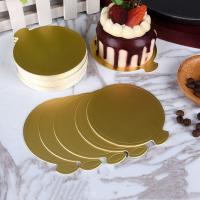 China Round Silver Golden Cake Tray Cardboard Food Trays 5kg Package Gross Weight Custom Logo for sale