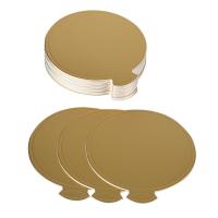 China Round Silver Golden Cake Tray Cardboard Food Trays 5kg Package Gross Weight Custom Logo for sale