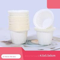 China High Temperature Resistant Oven Paper Mold for Baking and Steaming 6 Cup Capacity Disposable Eco Friendly for sale