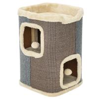 China Pet Supplies Cat Tree with Cat Tunnel 15kg Gross Weight Particleboard Flannel for sale