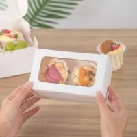 China Kraft Cake Box 8 12 Holders Food Grade Takeout Disposable Eco Friendly Paper Box for sale