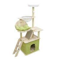 China Customization Modern Pet Scratcher Design Large Green Cat Tree for Estimated Delivery Time for sale