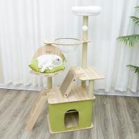 China Customization Modern Pet Scratcher Design Large Green Cat Tree for Estimated Delivery Time for sale