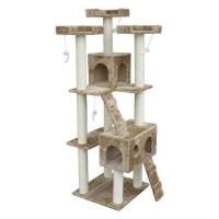 China Customized Flannel Cat Tree Climbing Frame and Scratcher M Size 200pcs MOQ for sale