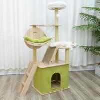 China Detachable Artificial Cute Solid Post Scratch Cat Scratch Wood and Lint no Logo Printing for sale