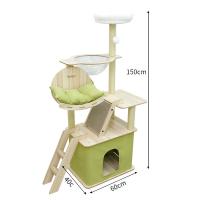 China Detachable Artificial Cute Solid Post Scratch Cat Scratch Wood and Lint no Logo Printing for sale