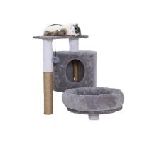 China Custom Size Cat Scratching Post Sisal Material with Hanging Ball for Cat Comfort M Size for sale
