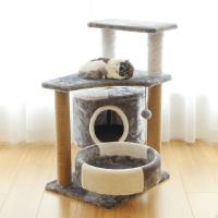China Custom Size Cat Scratching Post Sisal Material with Hanging Ball for Cat Comfort M Size for sale