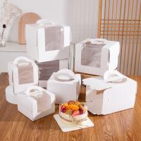 China Transparent Cake Packaging Box 4 6 8 10 Inches 1.2 Inch Height Eco-Friendly Disposable for sale