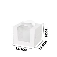 China Transparent Cake Packaging Box 4 6 8 10 Inches 1.2 Inch Height Eco-Friendly Disposable for sale