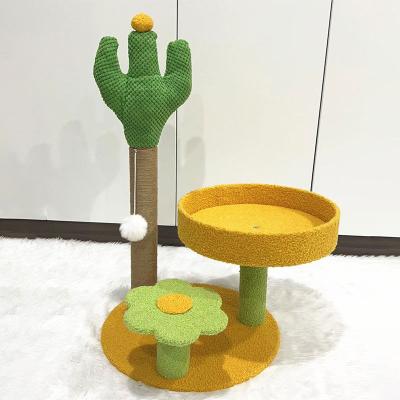China Sisal and Plush Cat Scratching Post for Kitten 2.7kg Package Weight M Size for sale