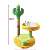 China Sisal and Plush Cat Scratching Post for Kitten 2.7kg Package Weight M Size for sale