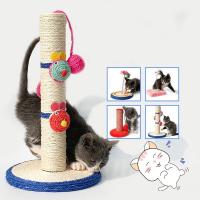 China Initial Payment Cat Scratcher Sisal Cat Scratching Cardboard Post Cactus Multi Color for sale