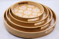China Custom Bamboo Plate Tray 30x20cm for Home Hotel Restaurant Hospitality Use for sale