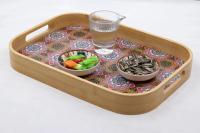 China Custom Bamboo Plate Tray 30x20cm for Home Hotel Restaurant Hospitality Use for sale