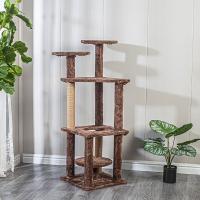 China Multi Color Sisal Cat Climbing Tower Design 1/2/3 Layers for Customized Requirements for sale