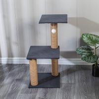China Multi Color Sisal Cat Climbing Tower Design 1/2/3 Layers for Customized Requirements for sale