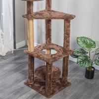 China Multi Color Sisal Cat Climbing Tower Design 1/2/3 Layers for Customized Requirements for sale