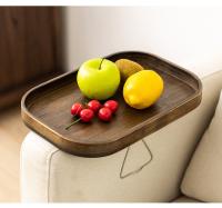 China Custom Printed Bamboo Sofa Armrest Tray Various Sizes Eco Friendly Household Bamboo Plate for sale