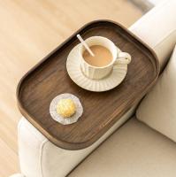 China Custom Printed Bamboo Sofa Armrest Tray Various Sizes Eco Friendly Household Bamboo Plate for sale