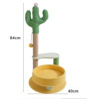 China Customized Three Layer Cat Scratcher House Desk Carrier Toy Detachable Furniture Cat Tree 80x40 cm for sale