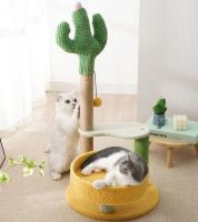 China Customized Three Layer Cat Scratcher House Desk Carrier Toy Detachable Furniture Cat Tree 80x40 cm for sale