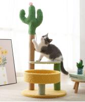 China Customized Three Layer Cat Scratcher House Desk Carrier Toy Detachable Furniture Cat Tree 80x40 cm for sale