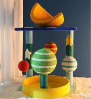 China Customized Cat Tree with Scratch Board, Crawling Frame, Pillar and Toy M Size 62x40x35 cm for sale
