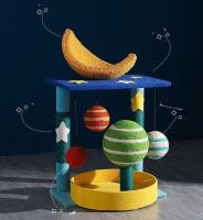 China Customized Cat Tree with Scratch Board, Crawling Frame, Pillar and Toy M Size 62x40x35 cm for sale