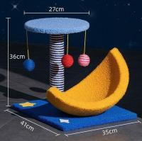 China Cat Scratcher Board Cat Tree Multi Color M Size Sisal Rope Flannel Cat Toy Crawling Frame for sale