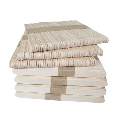 China Disposable Birch Wood Ice Cream Stick 160x140x120mm Eco-Friendly Custom Logo for sale