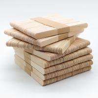 China Disposable Birch Wood Ice Cream Stick 160x140x120mm Eco-Friendly Custom Logo for sale