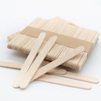 China Disposable Birch Wood Ice Cream Stick 160x140x120mm Eco-Friendly Custom Logo for sale