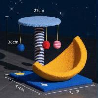China Custom Size Cat Tree with Cat Scratch Pillar and Crawling Frame for sale