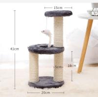 China Cat Scratcher Toy Pillar Climbing Frame with Sisal Rope 42x32x25cm Detachable for sale