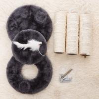 China Cat Scratcher Toy Pillar Climbing Frame with Sisal Rope 42x32x25cm Detachable for sale