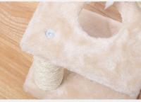 China Cat Scratcher Toy Pillar Climbing Frame with Sisal Rope 42x32x25cm Detachable for sale