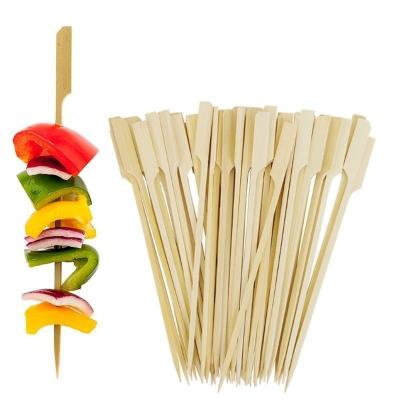 China Disposable Wood and Bamboo BBQ Skewer 2.5mm to 5mm Diameter 100mm to 600mm Length Eco-Friendly for sale