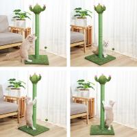 China Wooden Cat Climbing Frame Cactus Cat Scratcher Size M for Playtime for sale