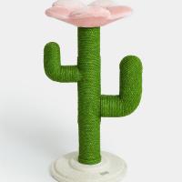China Sisal Cactus Cat Scratcher Toy M Size Custom Logo Particleboard Flannel for sale