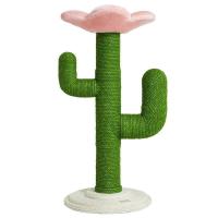 China Sisal Cactus Cat Scratcher Toy M Size Custom Logo Particleboard Flannel for sale