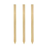 China Natural Bamboo Skewers 100 Pieces Flat Skewer Sticks Customizable Size 2.5mm to 5mm Diameter for sale