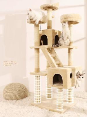 China Large Cat Tree with Sisal Rope for Climbing and Scratching 80cm Height for sale