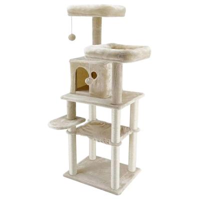 China Customized Cat Tree Multi-Layer Jumping Platform Sisal Scratching Post M Size 200pcs MOQ for sale