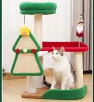 China Christmas Series Cat Tree with Sisal Scratching Post and Jumping Platform M Size for sale