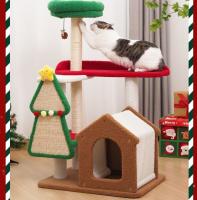 China Christmas Series Cat Tree with Sisal Scratching Post and Jumping Platform M Size for sale