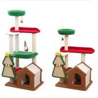 China Christmas Series Cat Tree with Sisal Scratching Post and Jumping Platform M Size for sale