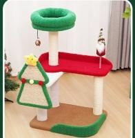 China Christmas Series Cat Tree with Sisal Scratching Post and Jumping Platform M Size for sale