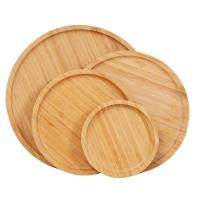 China Bamboo Wood Plates for Food Serving Plate 160x140x56cm Eco Friendly Durable for sale