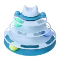 China Durable Cat Turntable Four-Layer Track Self-Entertaining Educational Pet Toy for Play for sale